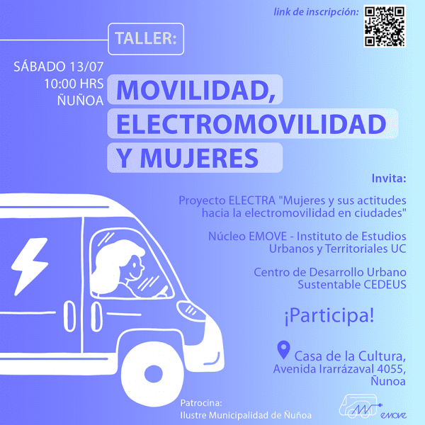 Movilidad, electromovilidad y mujeres - Instituto de estudios Urbanos y Territoriales UC